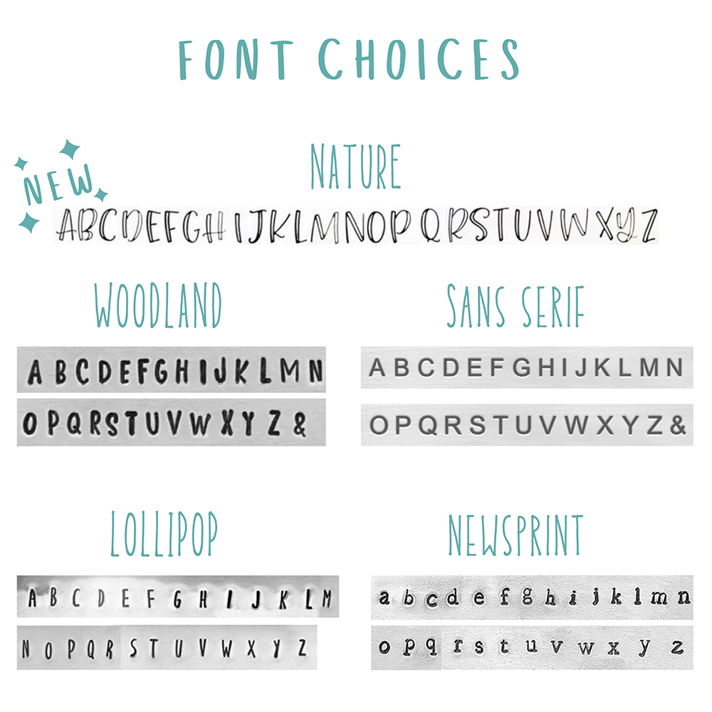 Brass Dog Tag - Letters And Links